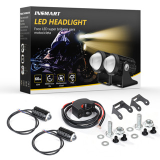 2PCS 60W Super Bright Mini Driving Light Set Led Lights Motorcycle ...