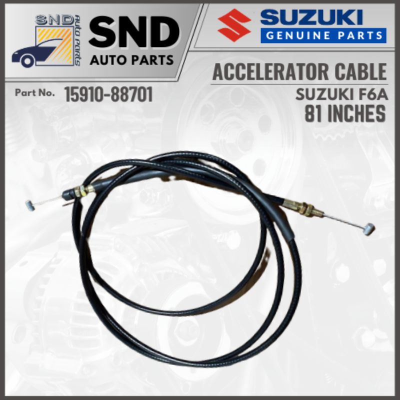Suzuki Accelerator Cable 81 inches for F6A (15910-88701) Genuine Parts ...