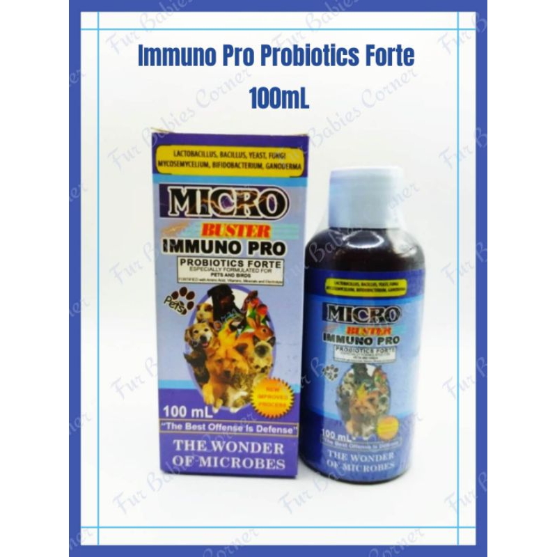 Micro Buster Immuno Pro Probiotics Forte For Pets And Birds 100mL With ...