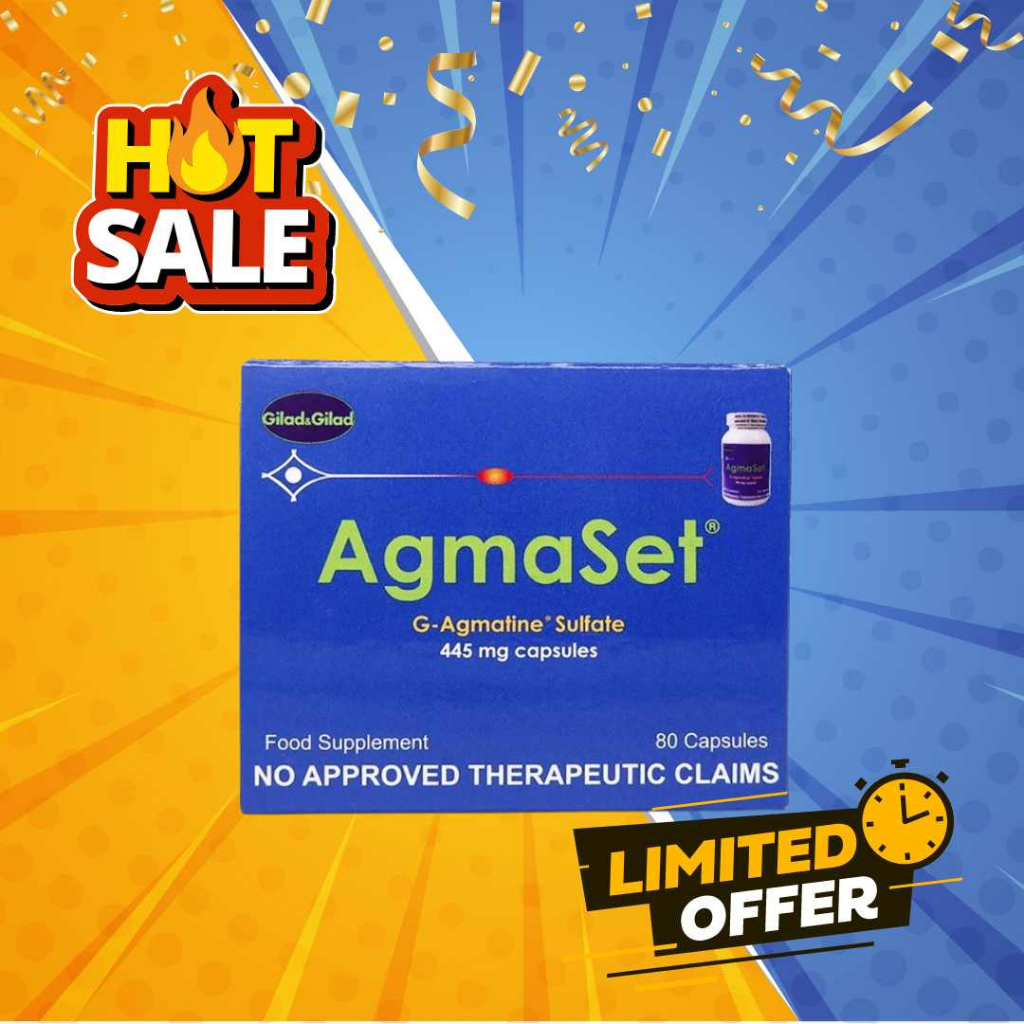 Agmaset (Agmatine Sulfate) 80 Capsules in Blister Pack | Shopee Philippines