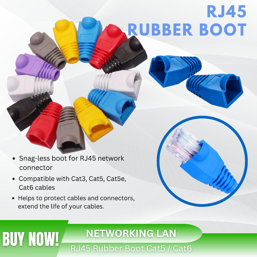 RJ45 Rubber Boot for RJ45 Connector | Shopee Philippines