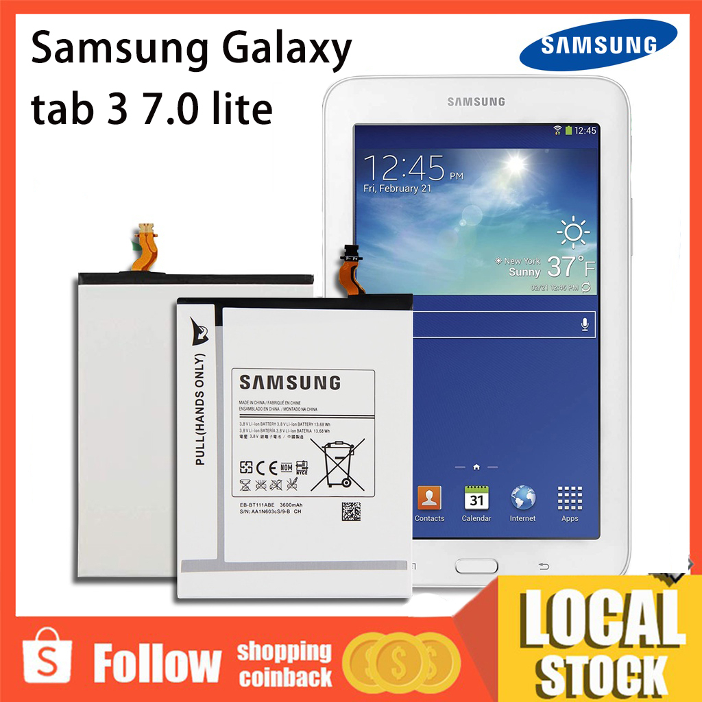 Samsung Galaxy Tab 3 7.0 Lite T110 T113 T116 Replacement Battery 3600mAh High Capacity | Shopee ...