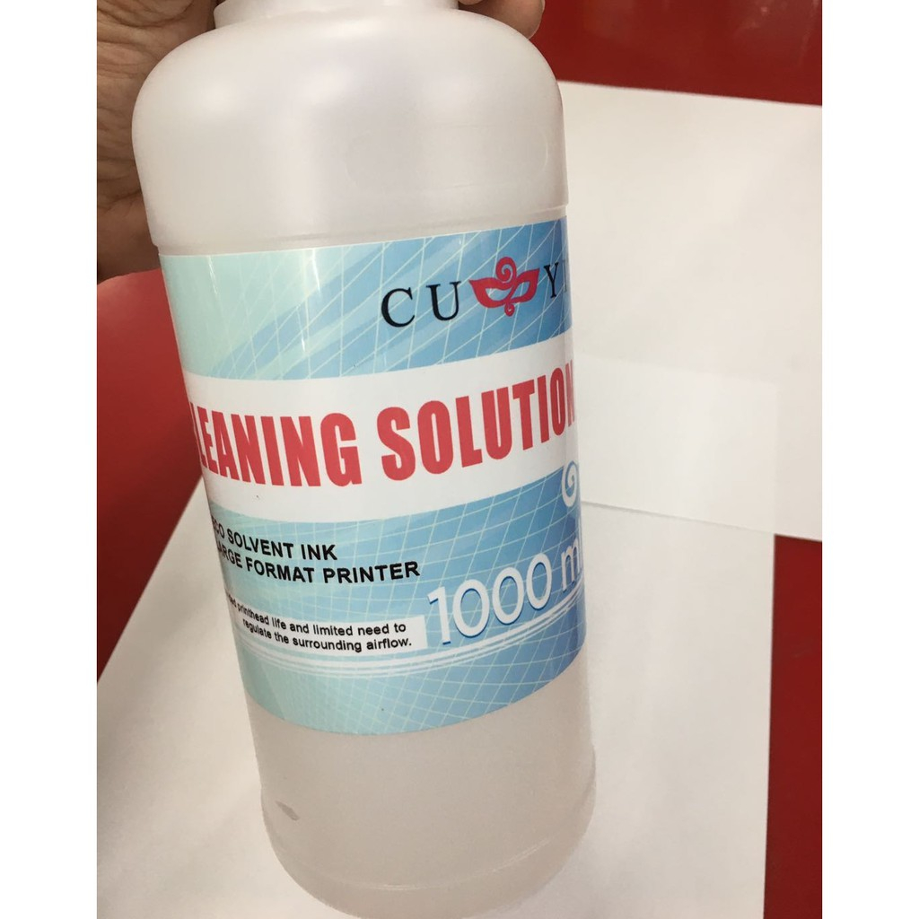 CUYI 1Liter Cleaning solution for ECO-SOLVENT INK & Curable UV nk ...