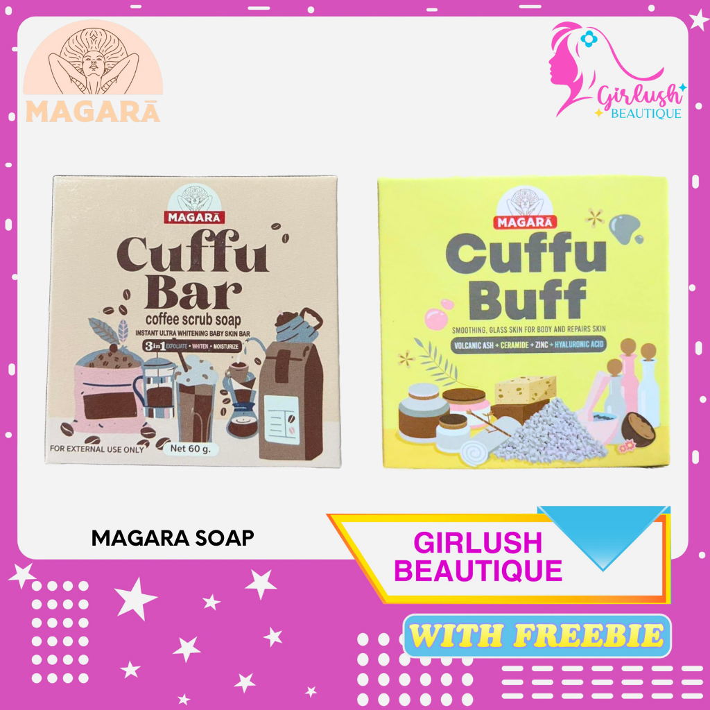 Magara Skin Cuffu Bar Coffee Scrub Soap 60g | Cuffu Buff Volcanic Ash ...