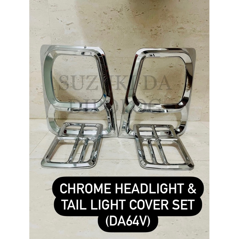 Chrome Headlight & Tail light Set for Suzuki DA64V with 3M Tape ...