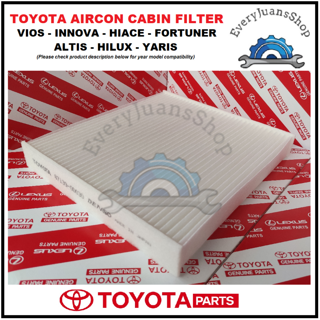 Toyota Cabin Filter - Vios Innova Fortuner Hiace Altis Yaris Hilux ...