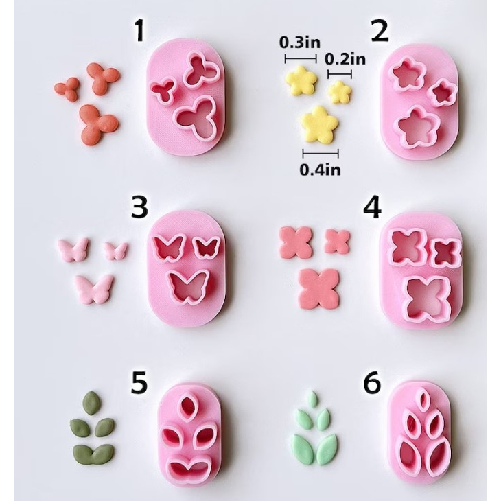 POLYMER CLAY MULTICUTTER SHAPES SET OF 6 (CODE: 642023) | Shopee ...