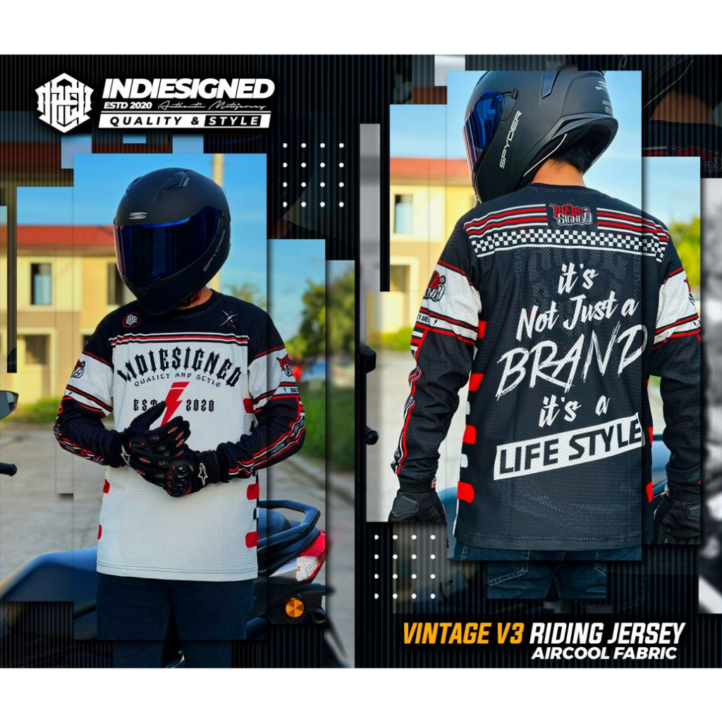 VINTAGE V2 RIDING JERSEY (AIRCOOL) | Shopee Philippines
