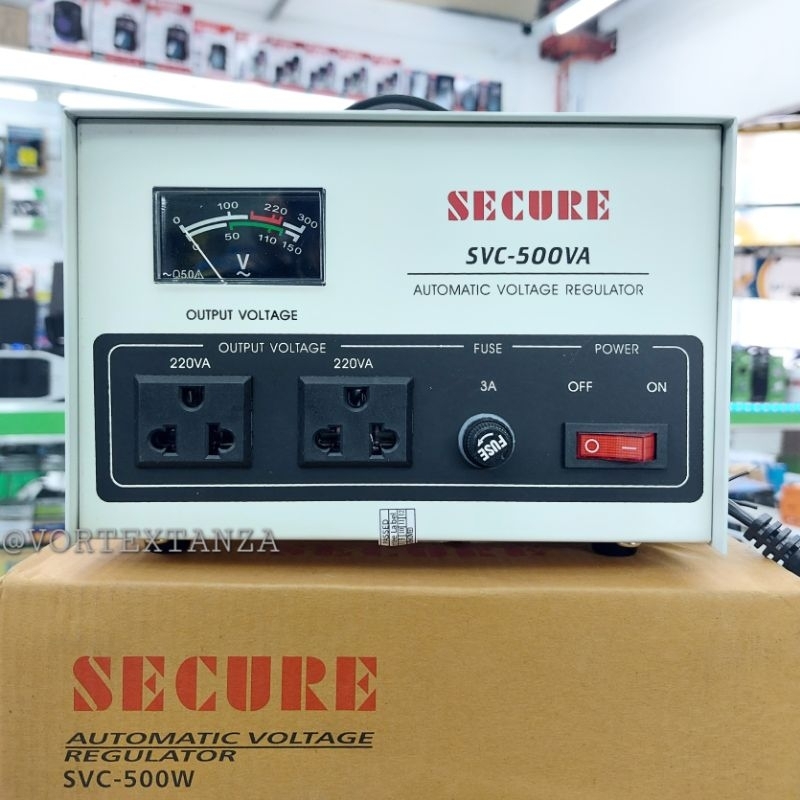 SECURE AUTOMATIC VOLTAGE REGULATOR SVC-500W / SECURE AVR (23096 ...
