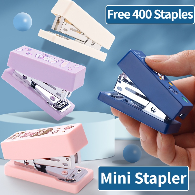 Mini Stapler Suit Portable Pupils Stapler & Staple With 400 Staples ...