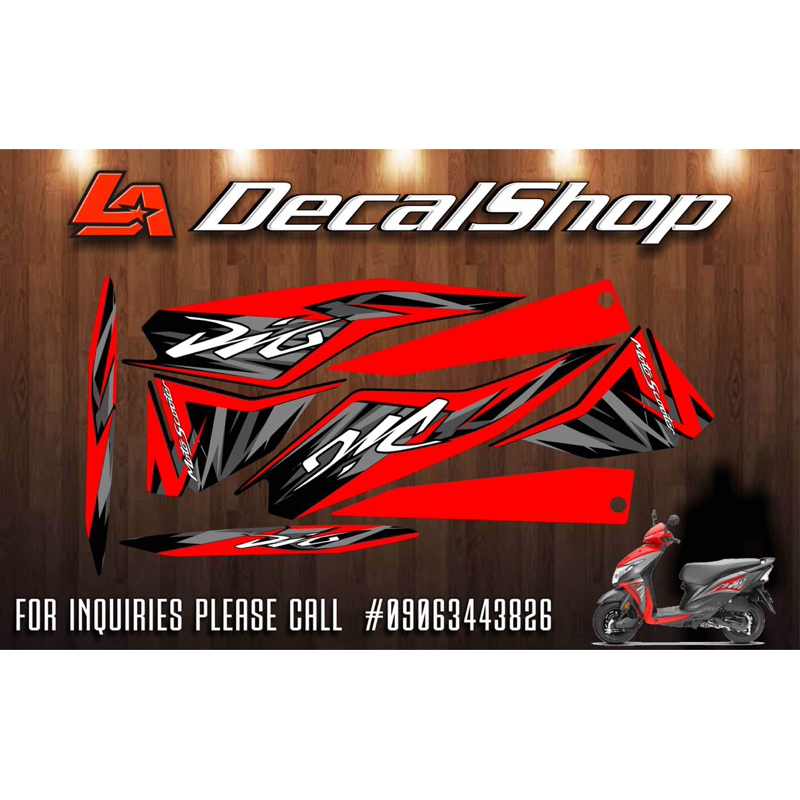 Honda dio 110 stock sticker decals | Shopee Philippines