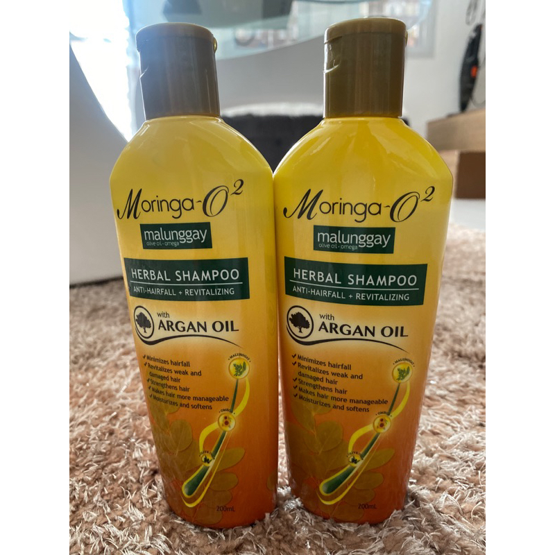 Moringa-0 malunggay herbal shampoo with argan oil/200ml | Shopee ...