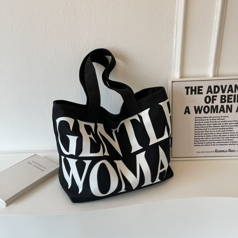gentle women Canvas Bag Female Shoulder Bag Student Class Bag Tote Bag ...
