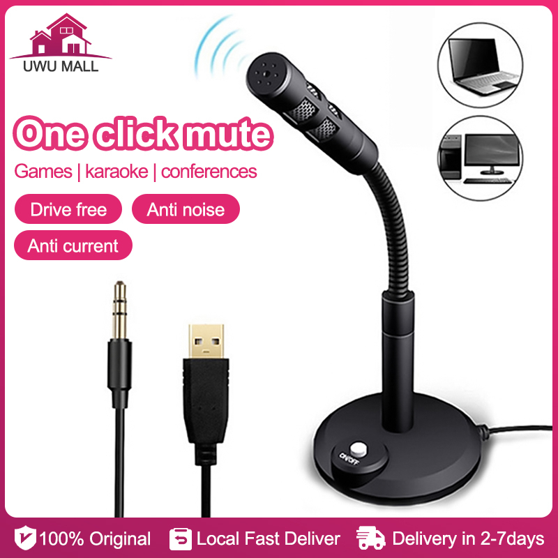original stand desktop mic usb microphone 3.5mm wired condenser ...