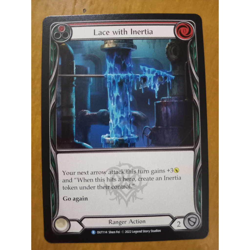 FAB Flesh and Blood TCG: Lace with Inertia Outsiders Rare Ranger Action ...