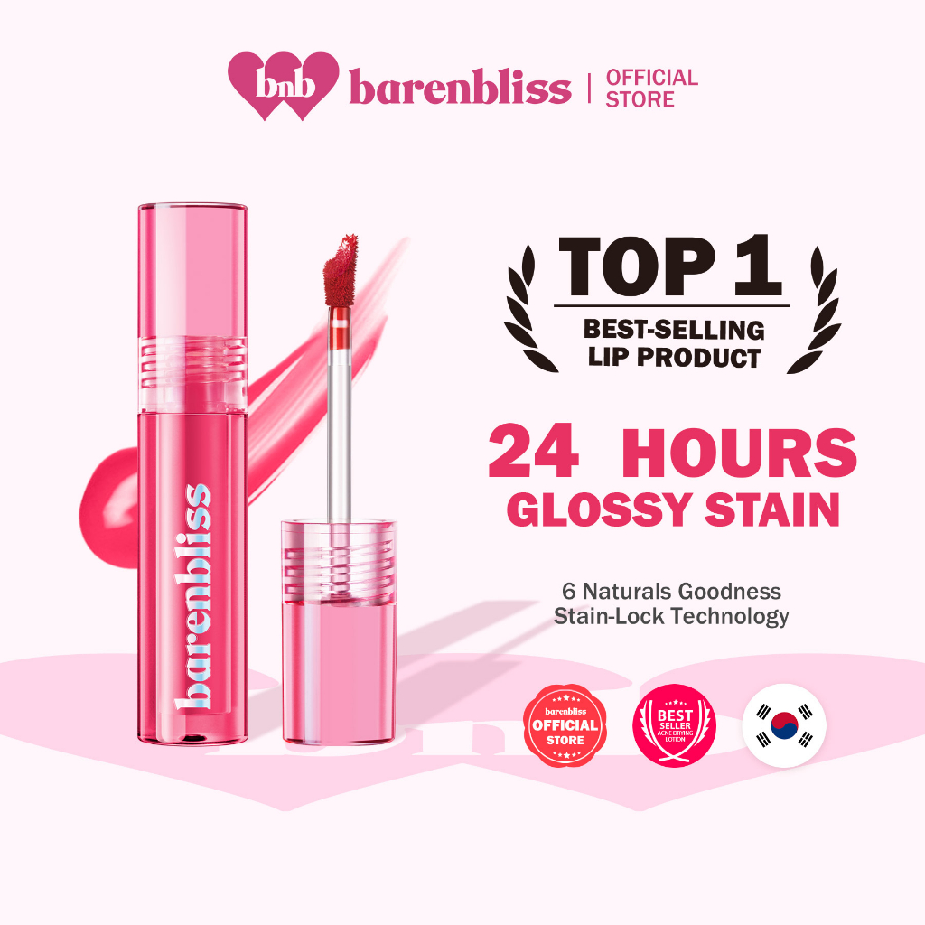 barenbliss BNB Peach Makes Perfect Lip Tint Korea Lip Gloss [24H Glossy ...
