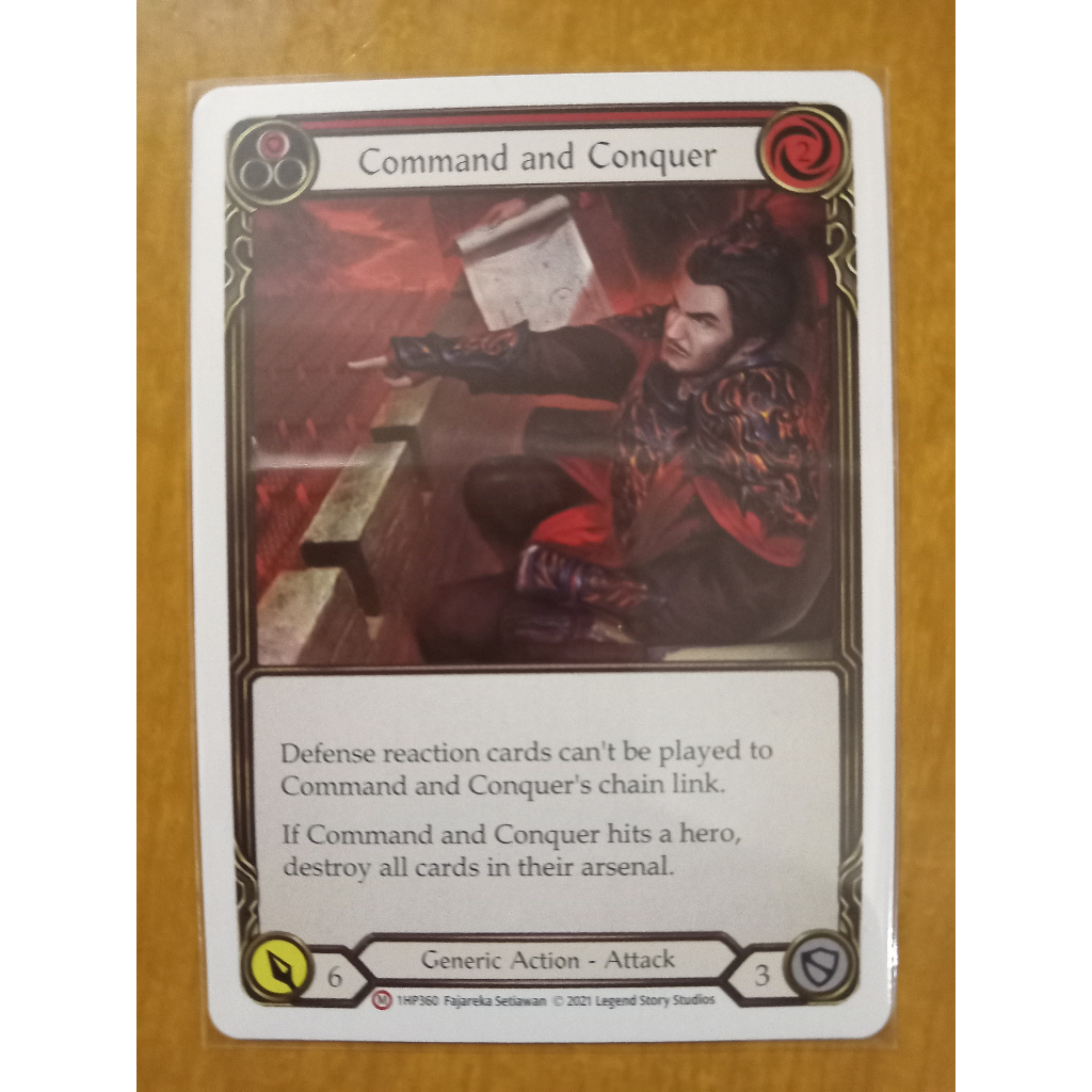 FAB Flesh and Blood TCG: Command and Conquer History Pack Vol 1 Majestic Generic Attack Action ...