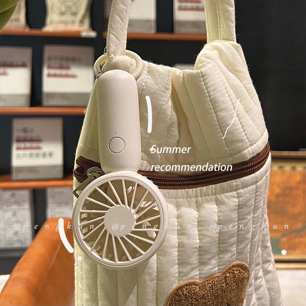 Hanging Bag Handheld Small Fan Mini Fan Rechargeable Portable Handy ...