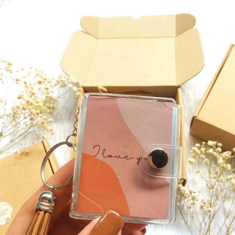 Customized Mini Photo Album Keychain With 16 Photos Included & Tassel ...