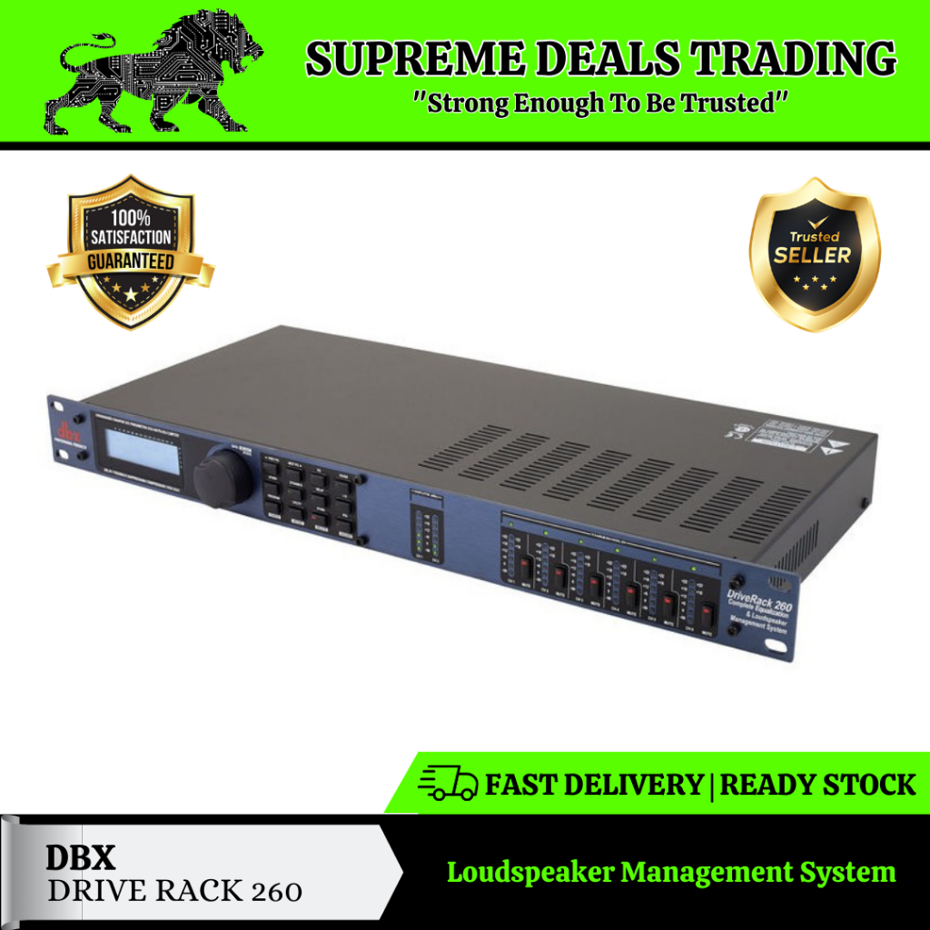 HIGH QUALITY LOUDSPEAKER MANAGEMENT SYSTEM DBX DriveRack 260 | Shopee Philippines