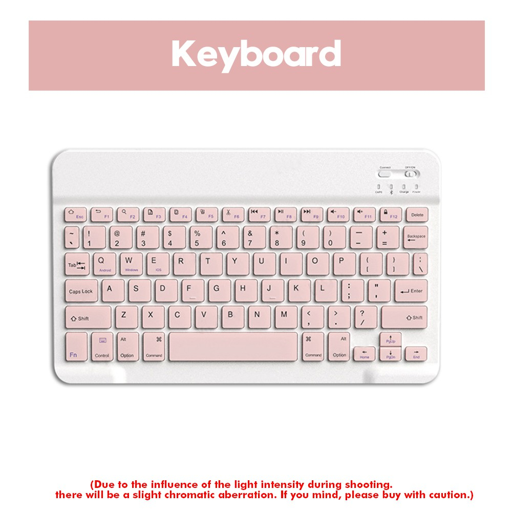 【Local shipment】Wireless Keyboard and Mouse 10 inch Macaron Colors for ...