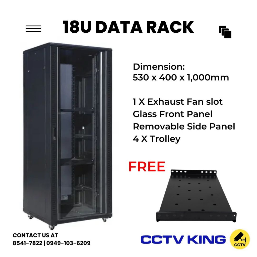 Data Rack 18u Server Rack (self assembly) Network Rack , data rack ...