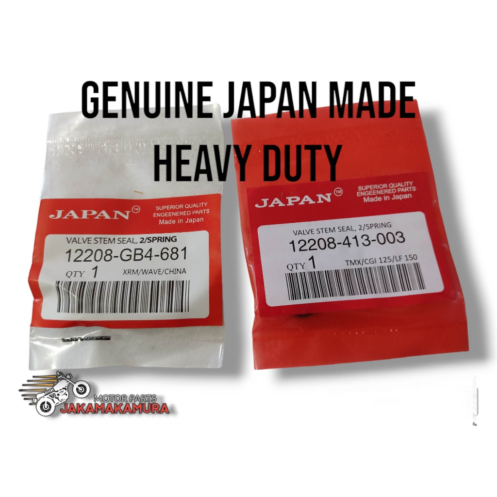 GENUINE Japan Made Valve Stem Seal 2/Spring for XRM/WAVE/TMX/CGI 125/LF ...