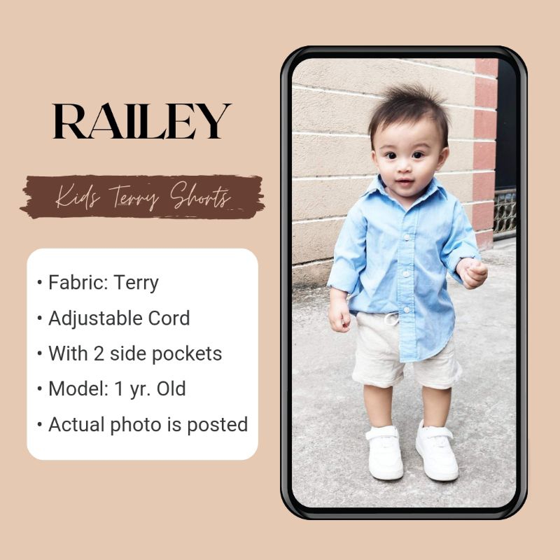 RAILEY - Terry shorts for Toddler | Shopee Philippines