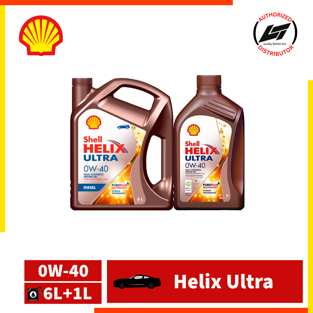 Shell Helix Ultra Diesel 0W-40 6L + 1L | Shopee Philippines