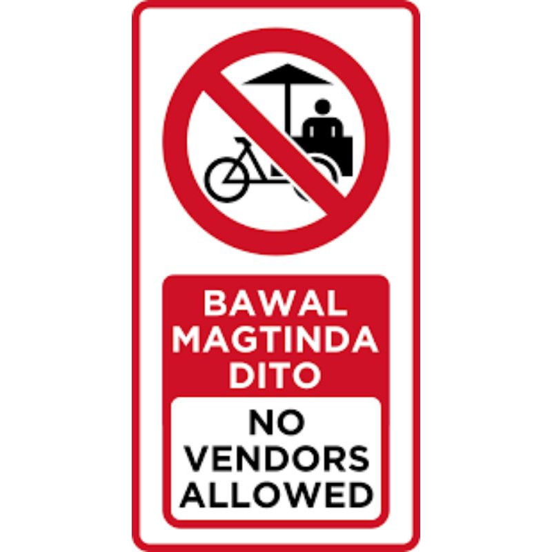 Laminated A4 size sign tagalog mga bawal (makapal) | Shopee Philippines