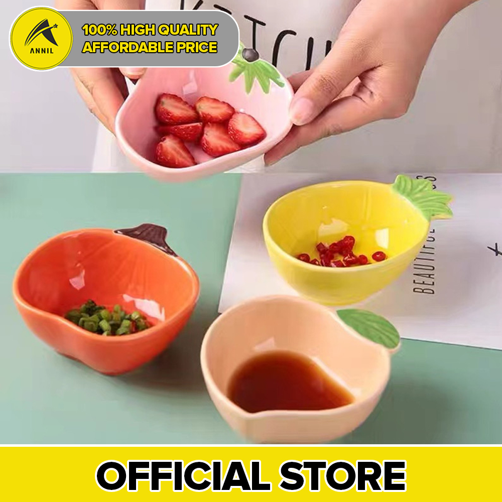 Annil Ceramic Fruit Shape Bowl Dish Sauce Bowl Kitchen Salad Plates 1pc ...