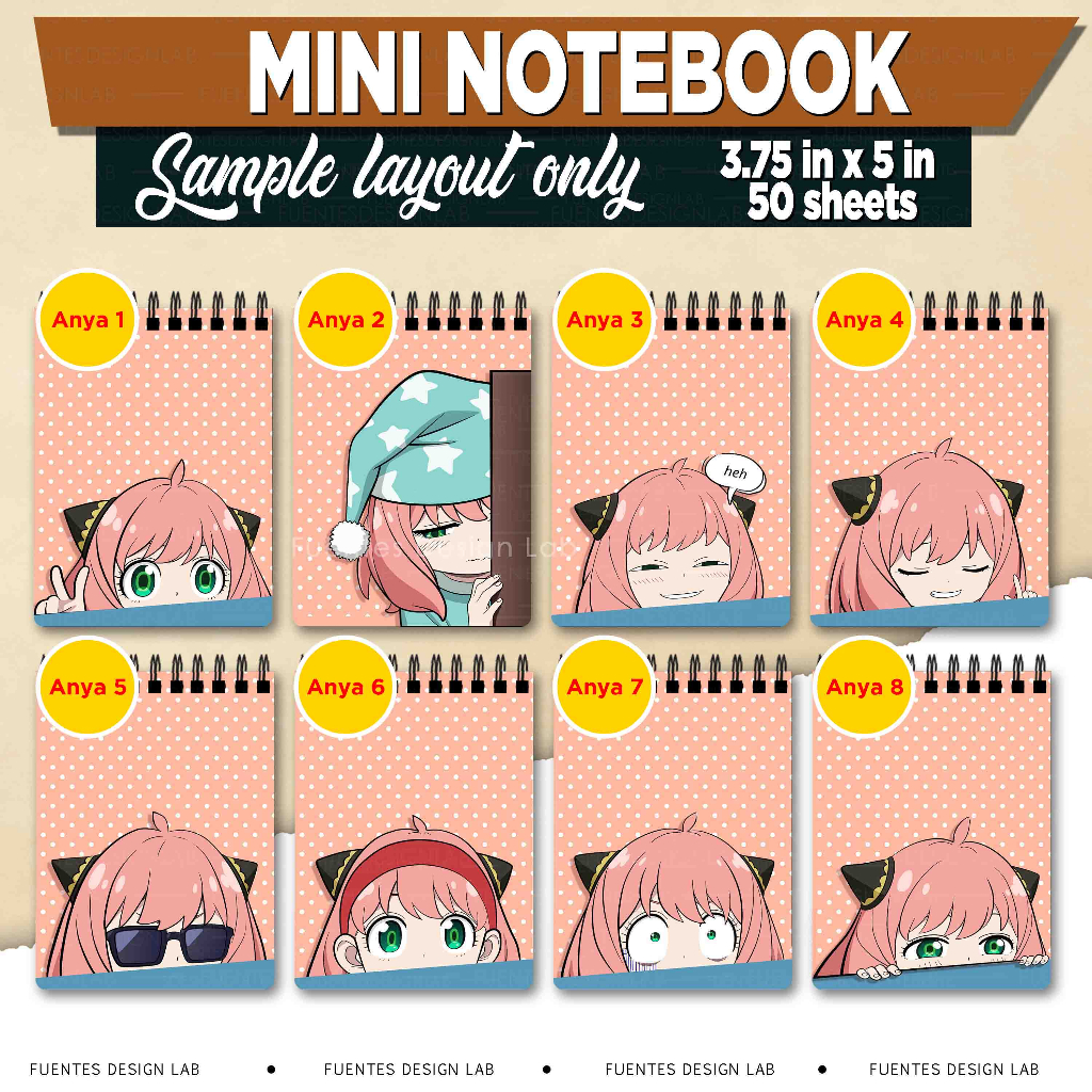 1pc ANYA FORGER Mini Notebook | ANYA FORGER Portable Pocket NOTEBOOK ...