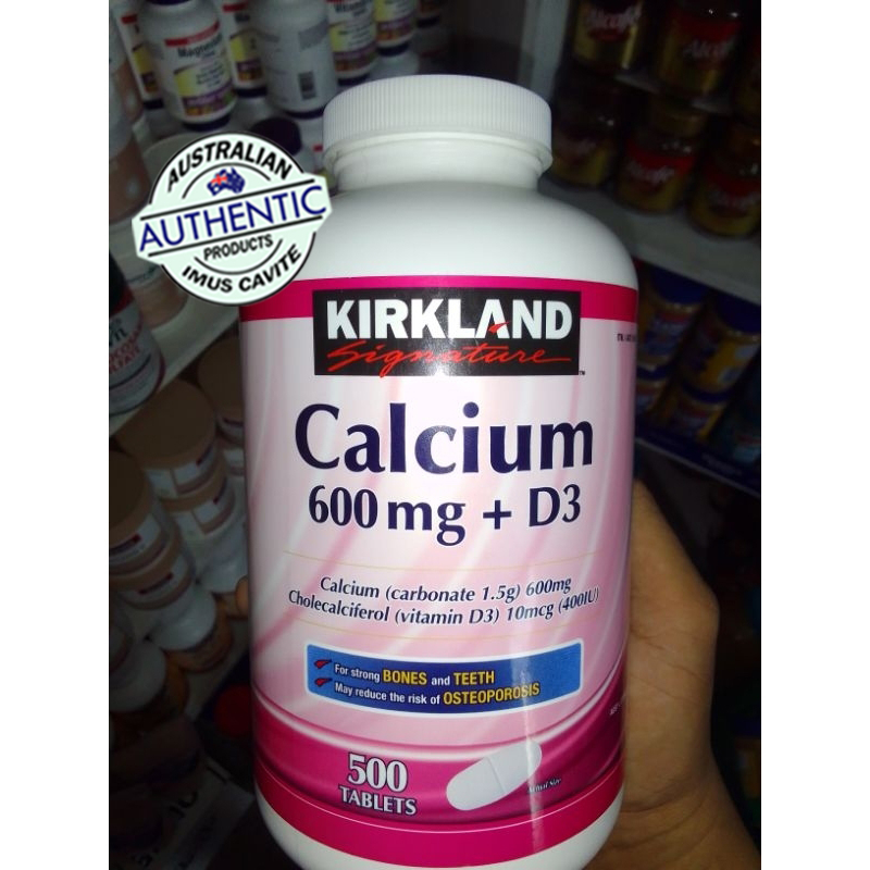 CALCIUM 600mg + D3 Made from CANADA 500Tablets | Shopee Philippines