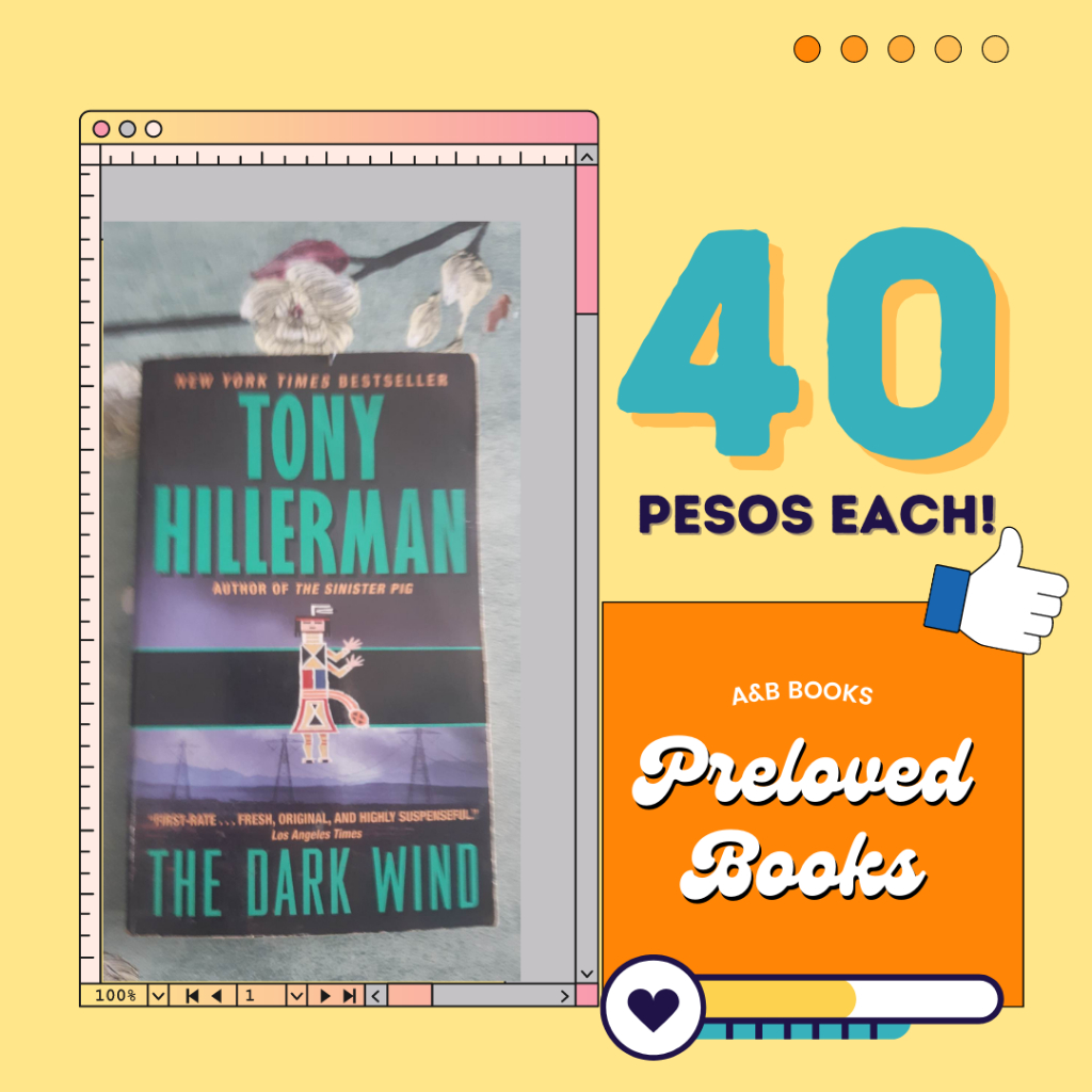 The Dark Wind by Tony Hillerman (PRELOVED, PAPERBACK) | Shopee Philippines