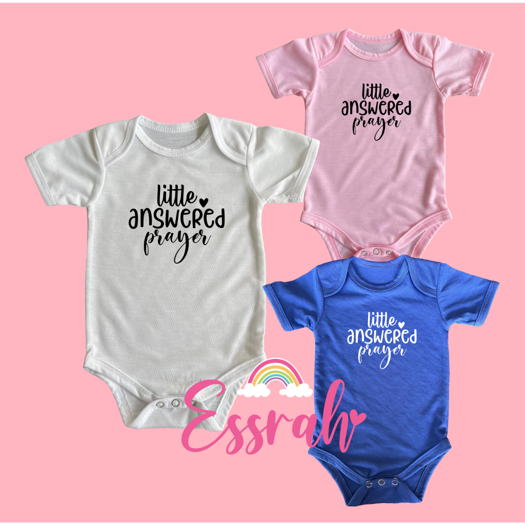 Little answered prayer ( statement onesie / baby onesie ) | Shopee ... Little answered prayer ( statement onesie / baby onesie ) | Shopee ...