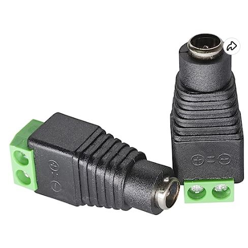 DC connector Male Female 12V DC Power Plug Jack Adapter Connector ...