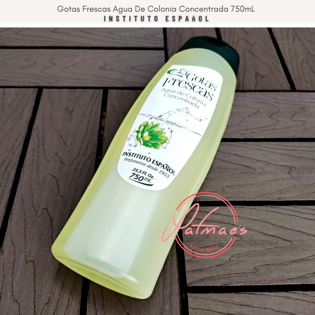 Gotas Frescas Concentrada Agua de Colonia Cologne 750mL | Shopee ...