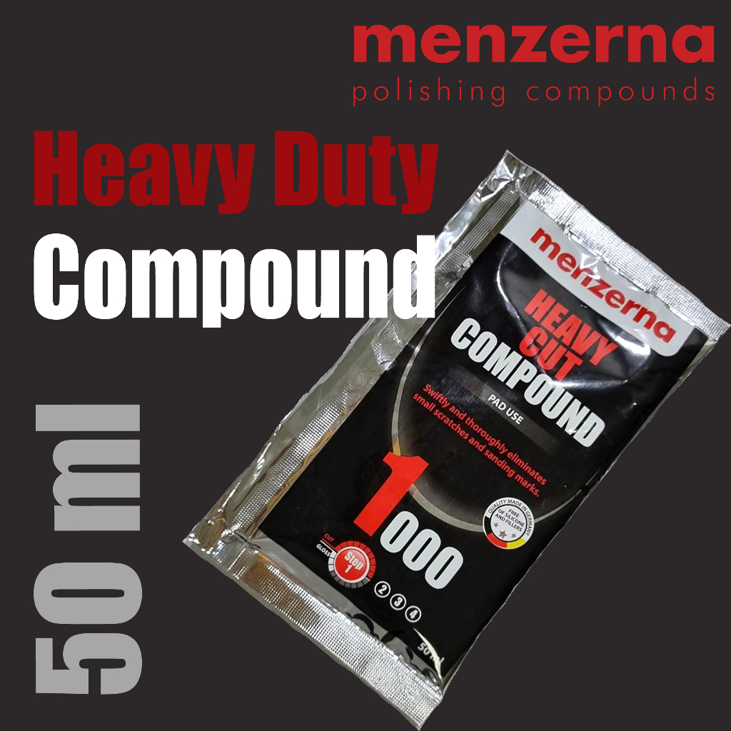 Menzerna Heavy Cut Compound 50ml Rubbing Compound (Sachet) PG 1000 ...