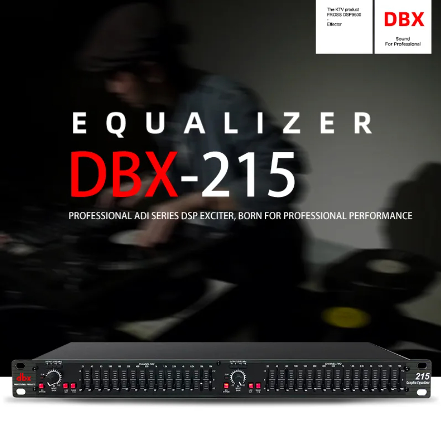 dbx 215 / 131 2-Serise Graphic Equalizer (black)/tested before ship out ...