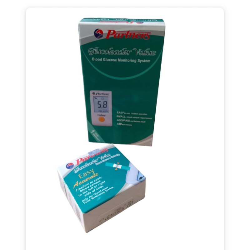 GLUCOLEADER VALUE BLOOD GLUCOSE MONITORING SYSTEM WITH 25' STRIPS ...