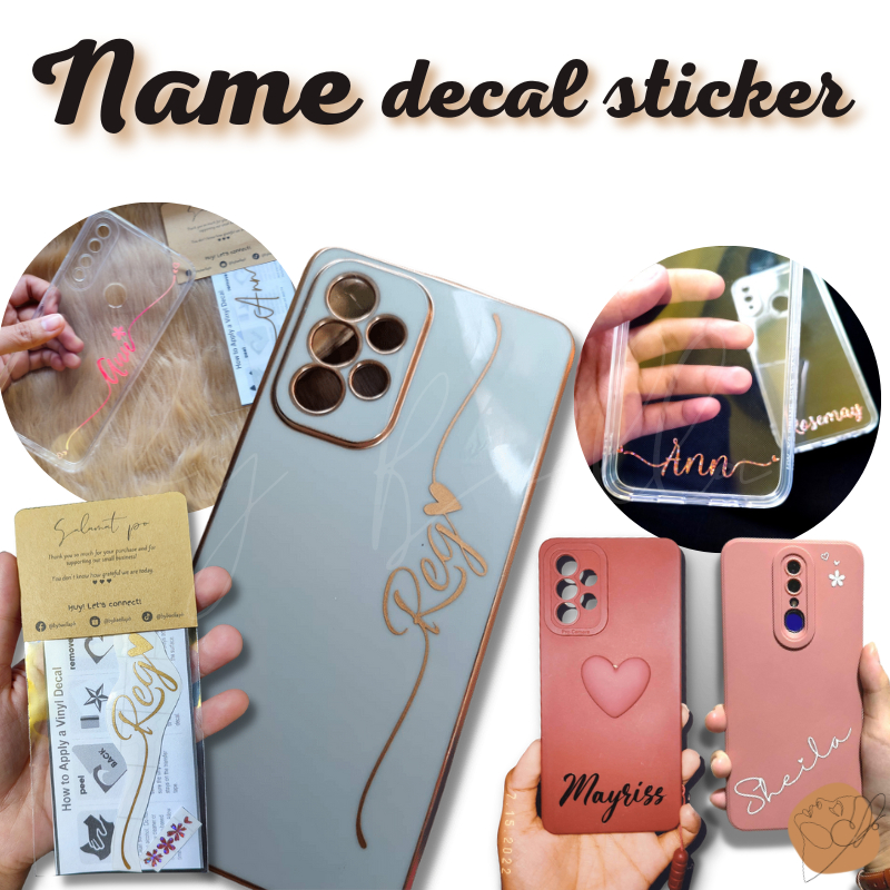 Customized / Personalized Vinyl Decal Name for Cellphones, Phone Cases ...