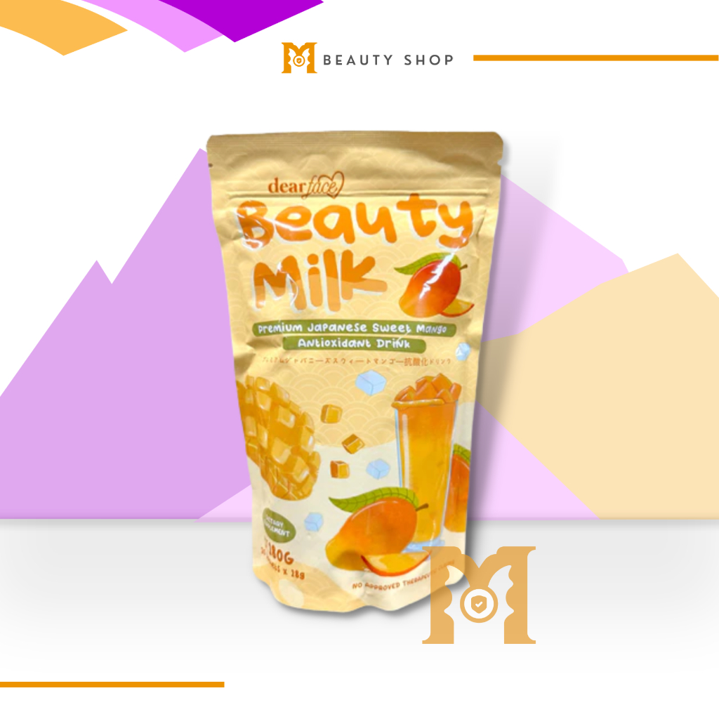 Dear Face Beauty Milk Japanese Sweet Mango Antioxidant Drink 10 Sachets ...