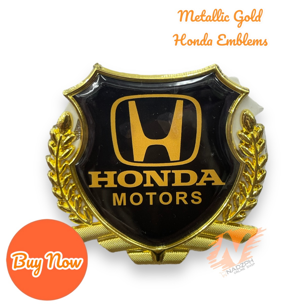 Gold Plated H Car Emblem Steel Sticker Logo Emblem Front Car Logo ...