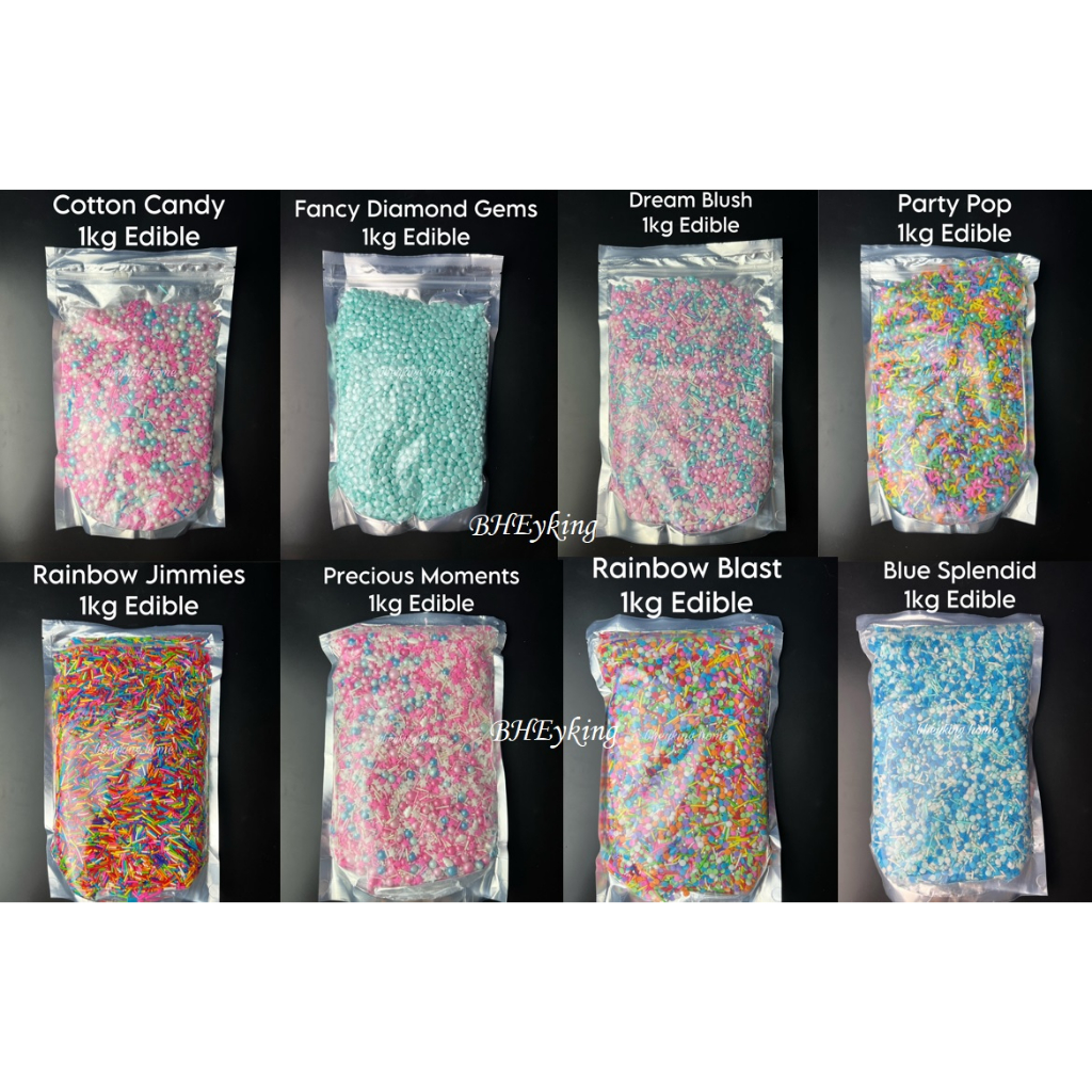 [FREE topper] 1kg Dragees Sprinkles part2 1kilo Candy sprinkle candies ...