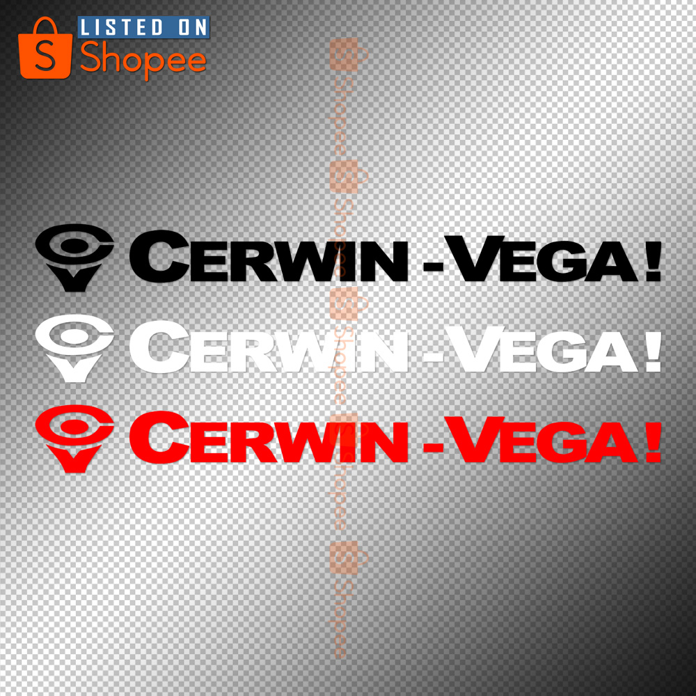 1X Cerwin Vega Sticker | Weather Proof Die-cut decals | 8 inches Pro ...