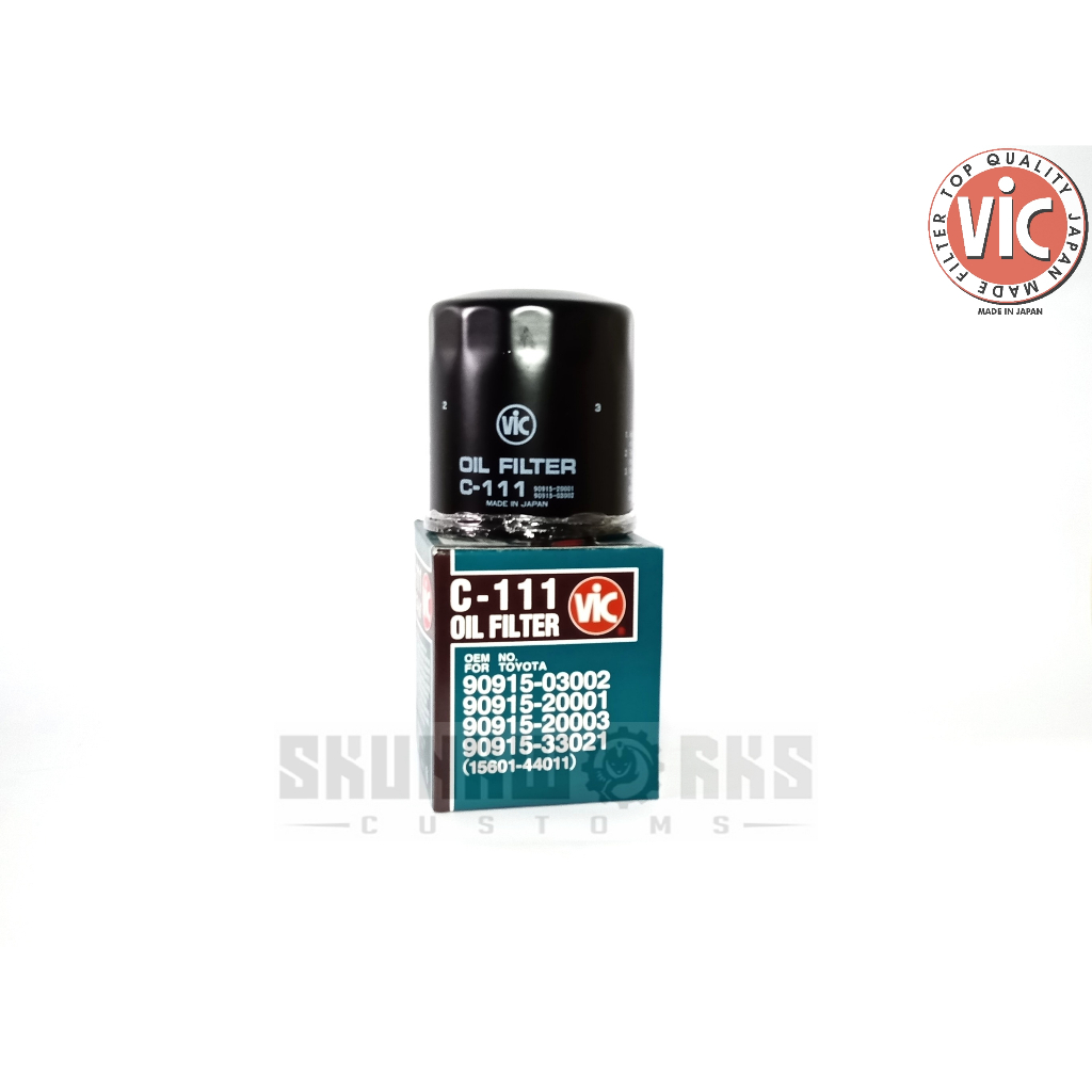 VIC Oil Filter C-111 Innova/Fortuner/Hi-Ace/Revo/Hilux | Shopee Philippines