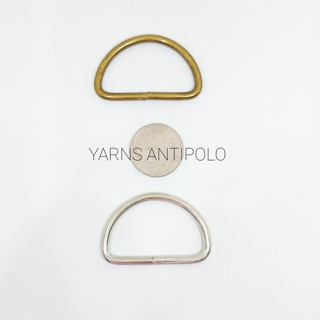 10 PCS METAL D RING NON WELDED 1 1/2 INCH | Shopee Philippines
