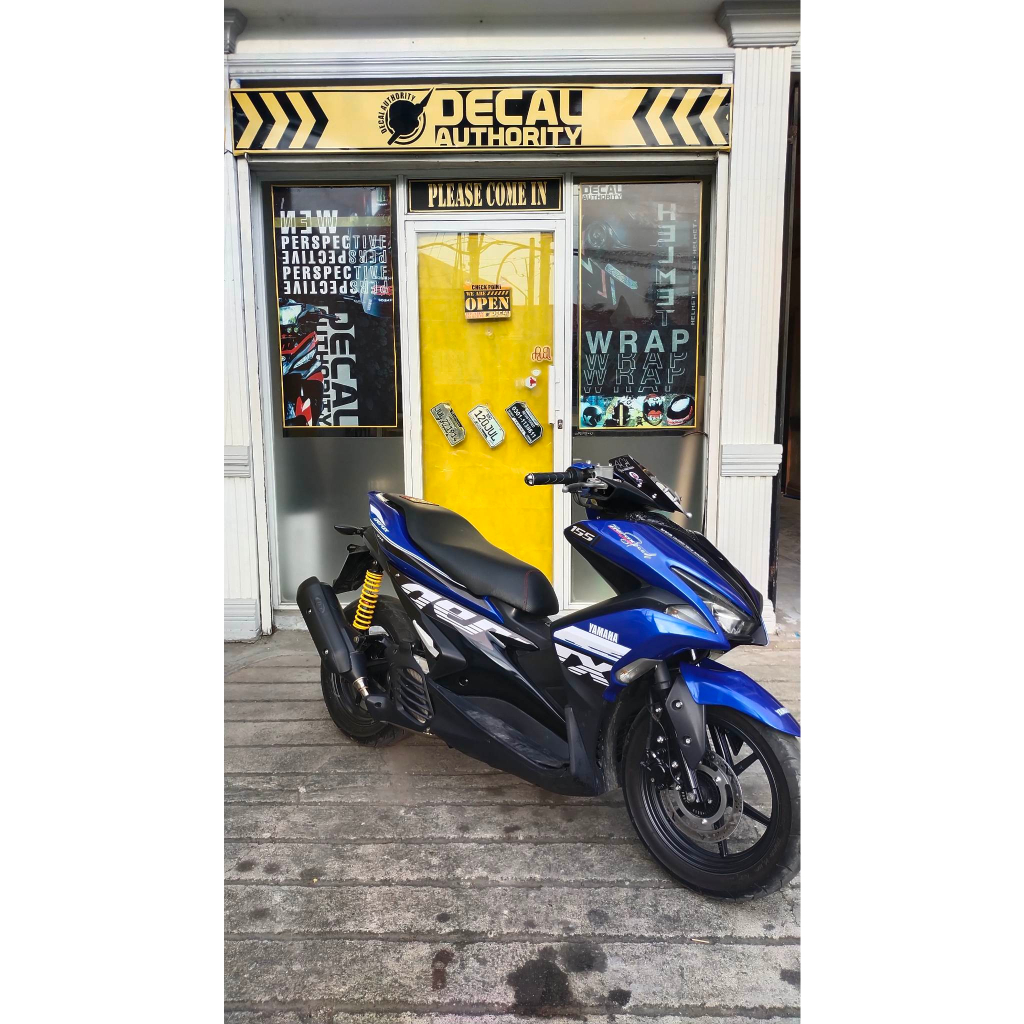 YAMAHA Aerox 155 Race Blue Graphics Kit Decals by Decal Authority ...