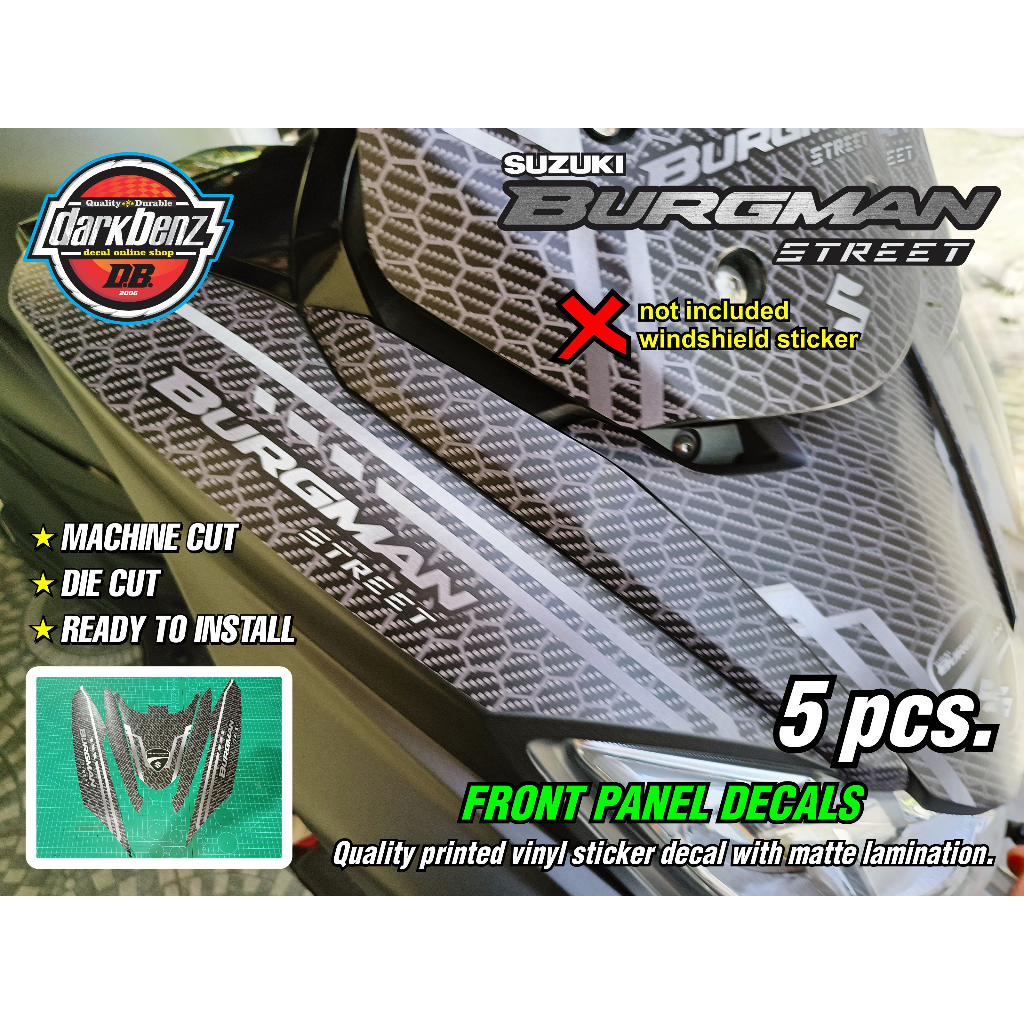 Suzuki Burgman Street & EX New Concept Quality Printed Sticker Decal ...