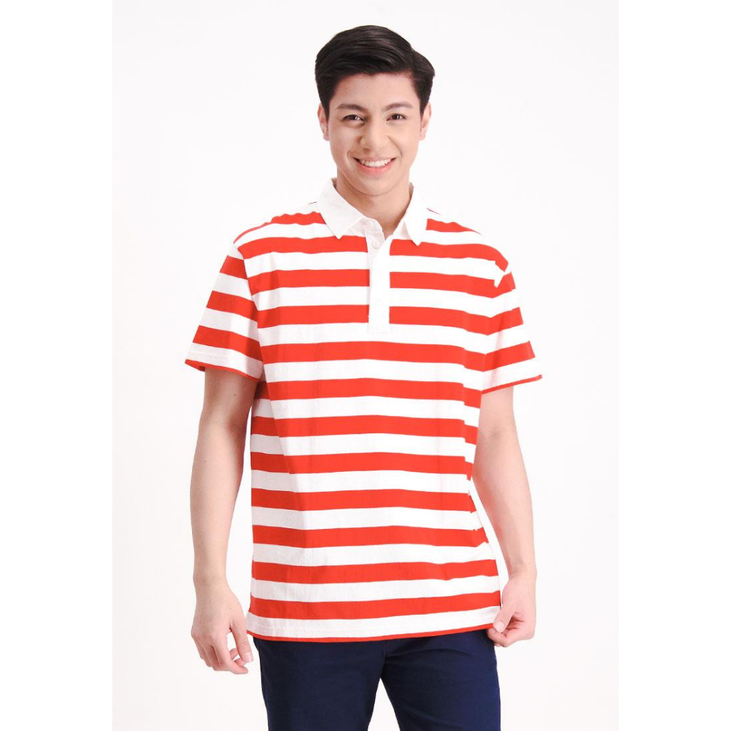 ITC0154 - BENCH/ Men's Striped Polo Shirt | Shopee Philippines